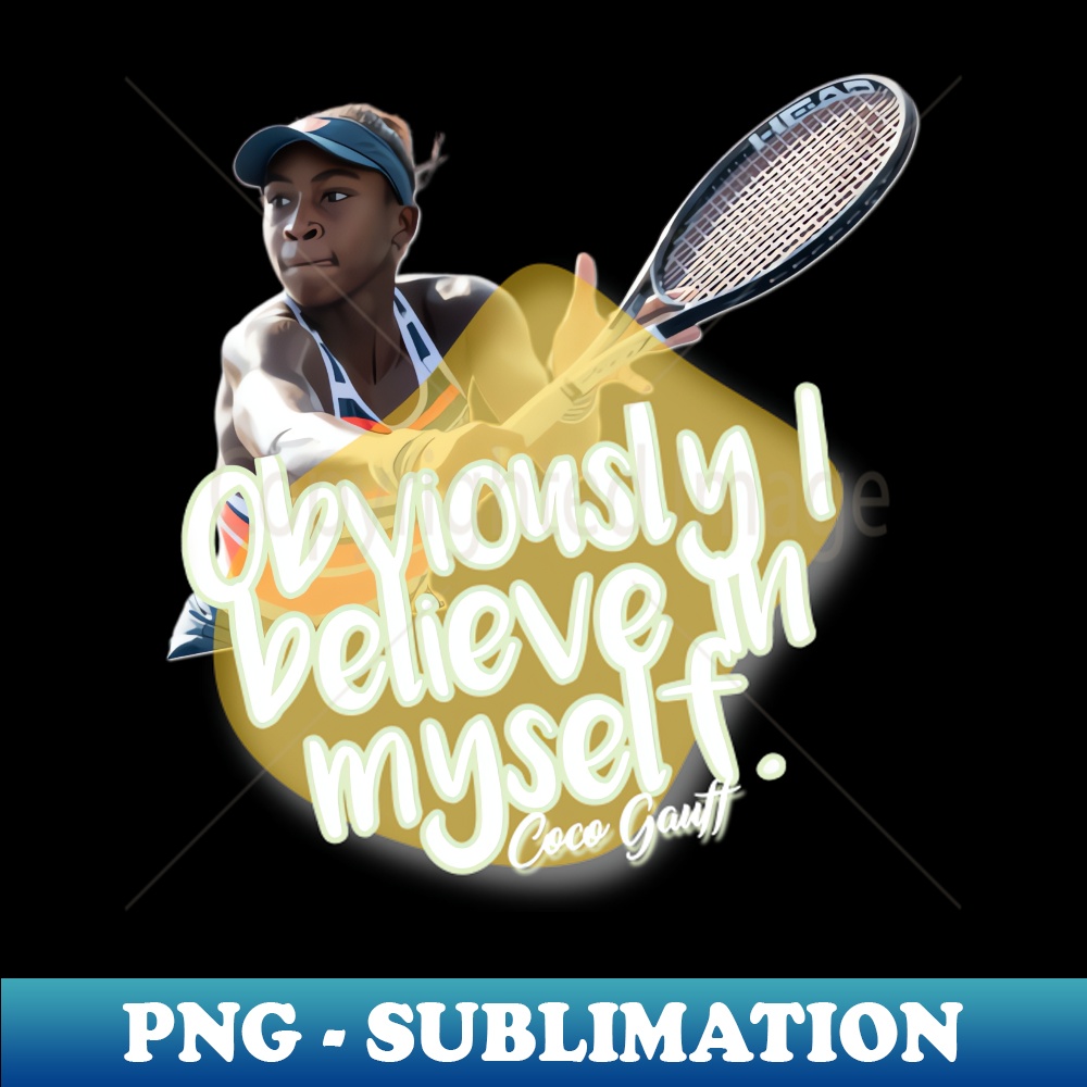 Coco gauff - Signature Sublimation PNG File - Defying the No | Inspire ...