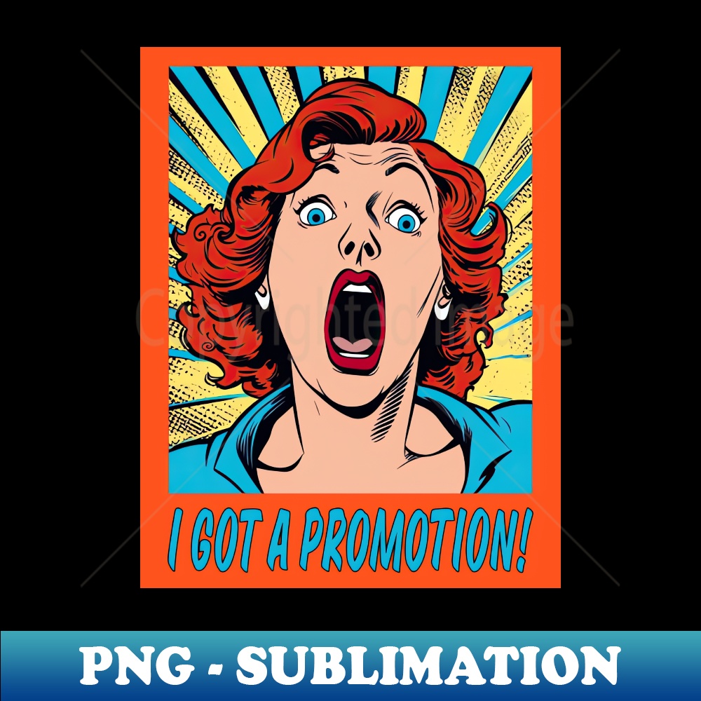 I got a promotion Pop art comic book existential dread of ne | Inspire ...