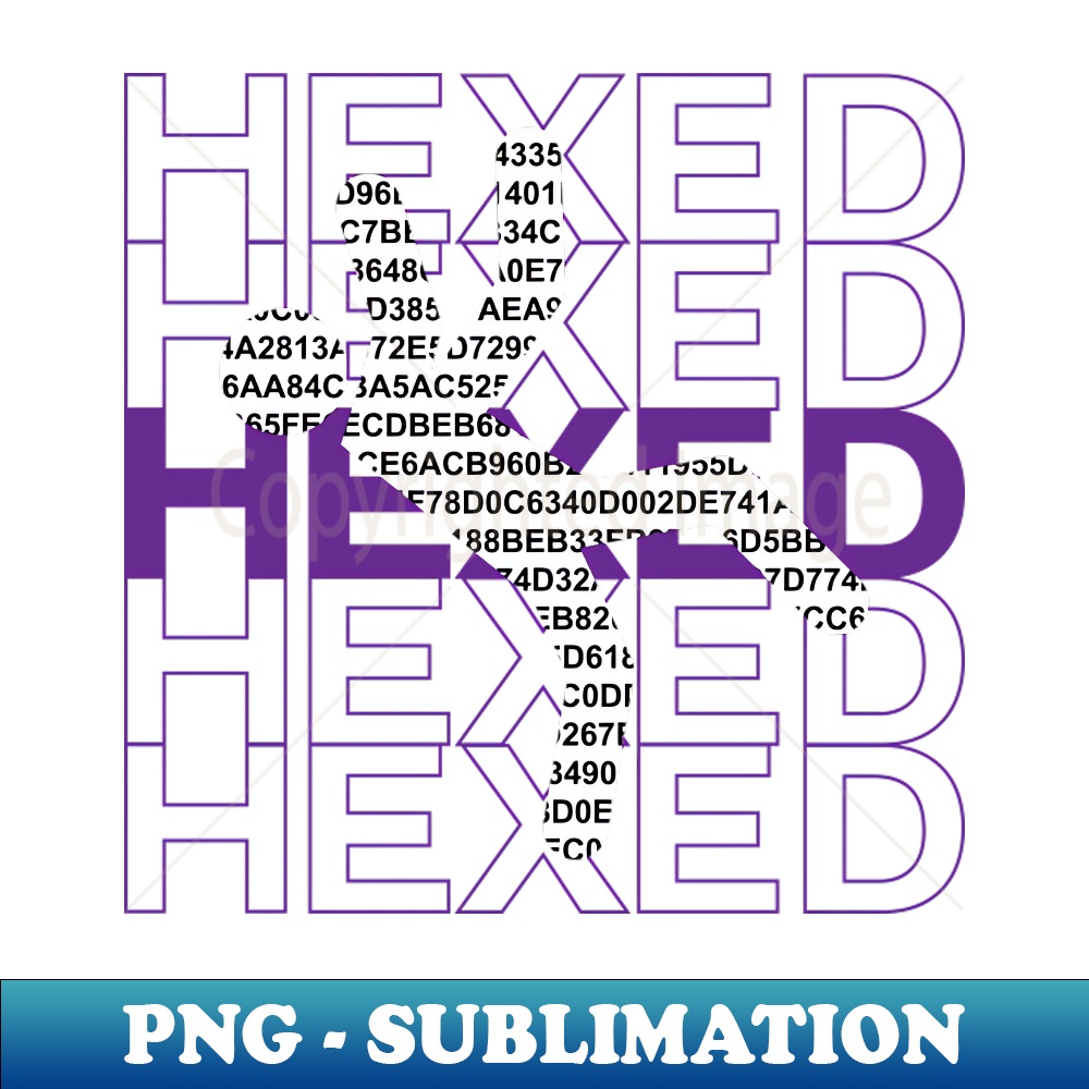 Hexed Hexadecimal - Modern Sublimation PNG File - Bring Your | Inspire ...