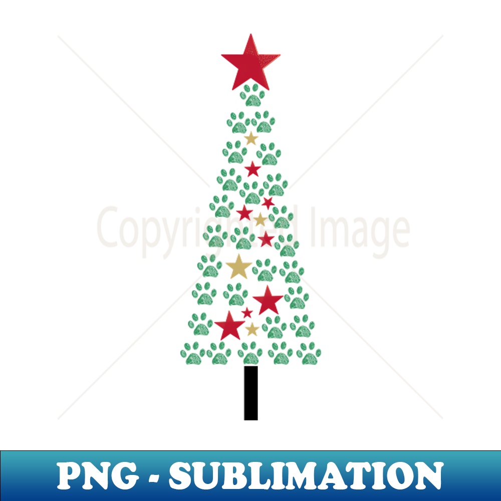 Christmas tree made with paw print - Creative Sublimation PN | Inspire ...