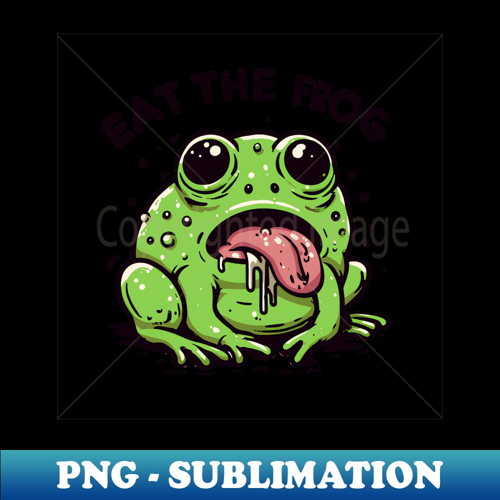 Eat the frog - PNG Transparent Sublimation Design - Capture - Inspire ...