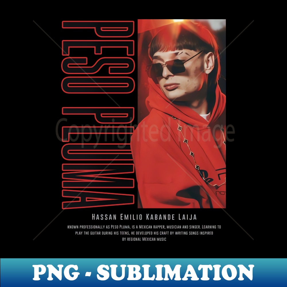 peso pluma red mexican rap - Unique Sublimation PNG Download - Inspire ...