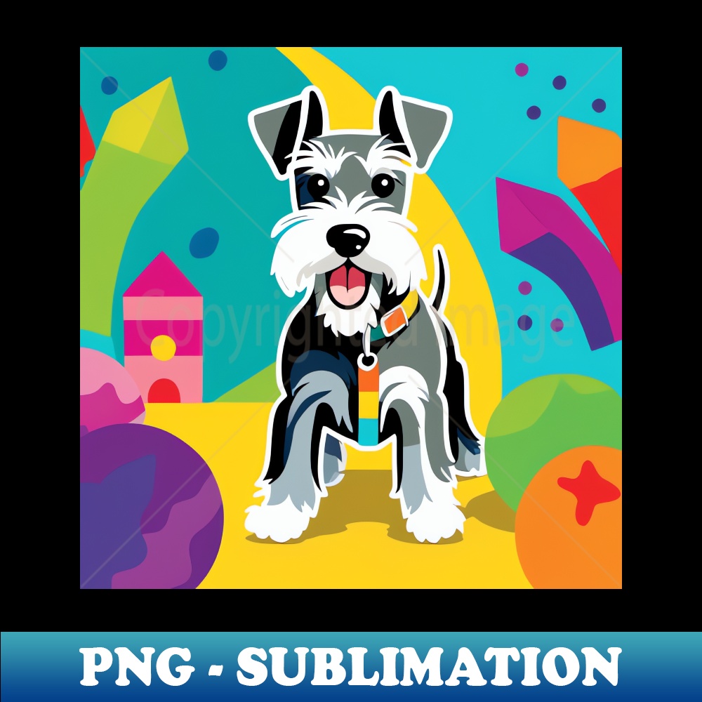 Miniature Schnauzer - PNG Transparent Sublimation Design - P | Inspire ...