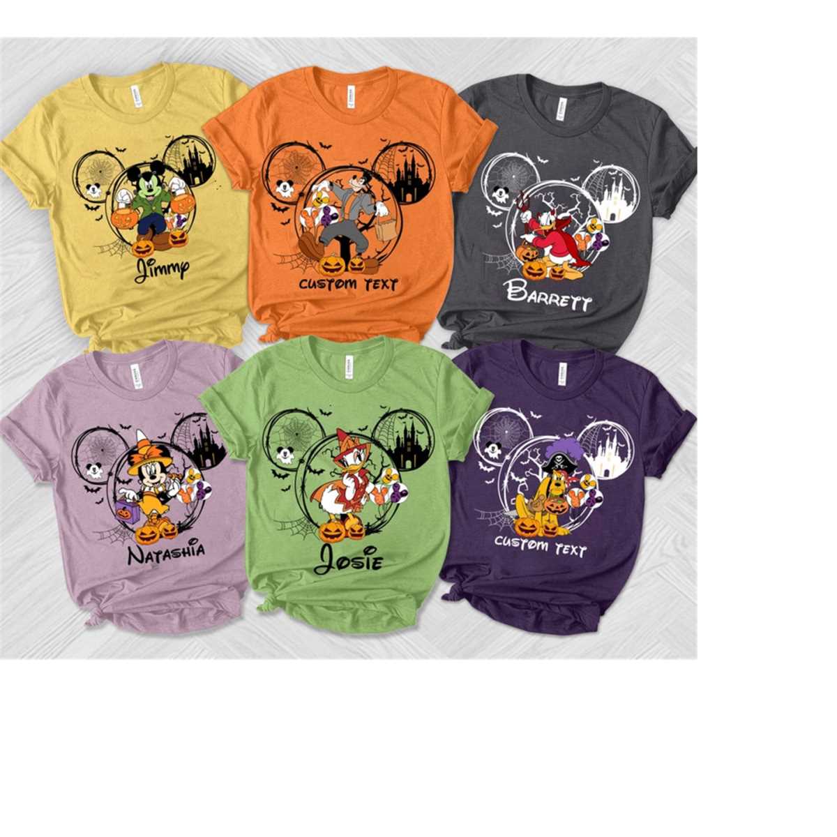 Custom Disney Family Halloween Shirt, Mickey And Friends Hal | Inspire ...