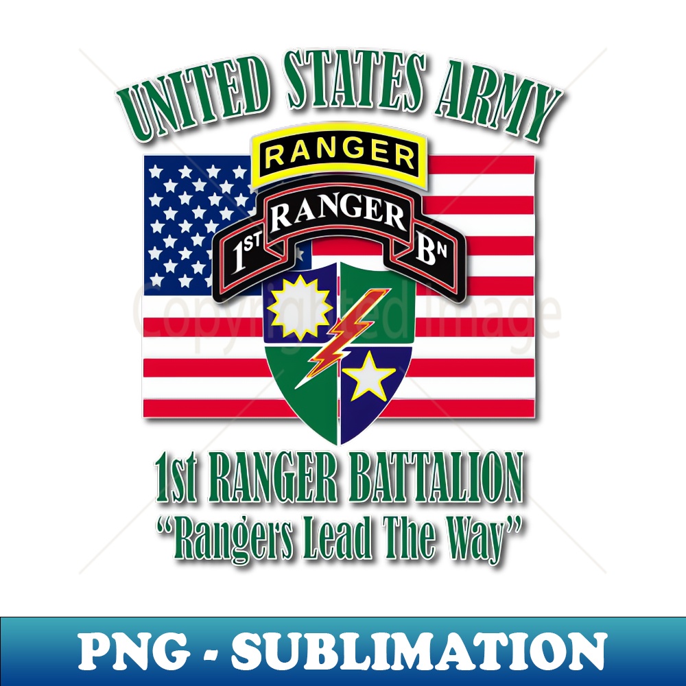 1st Ranger Battalion - Aesthetic Sublimation Digital File - - Inspire ...