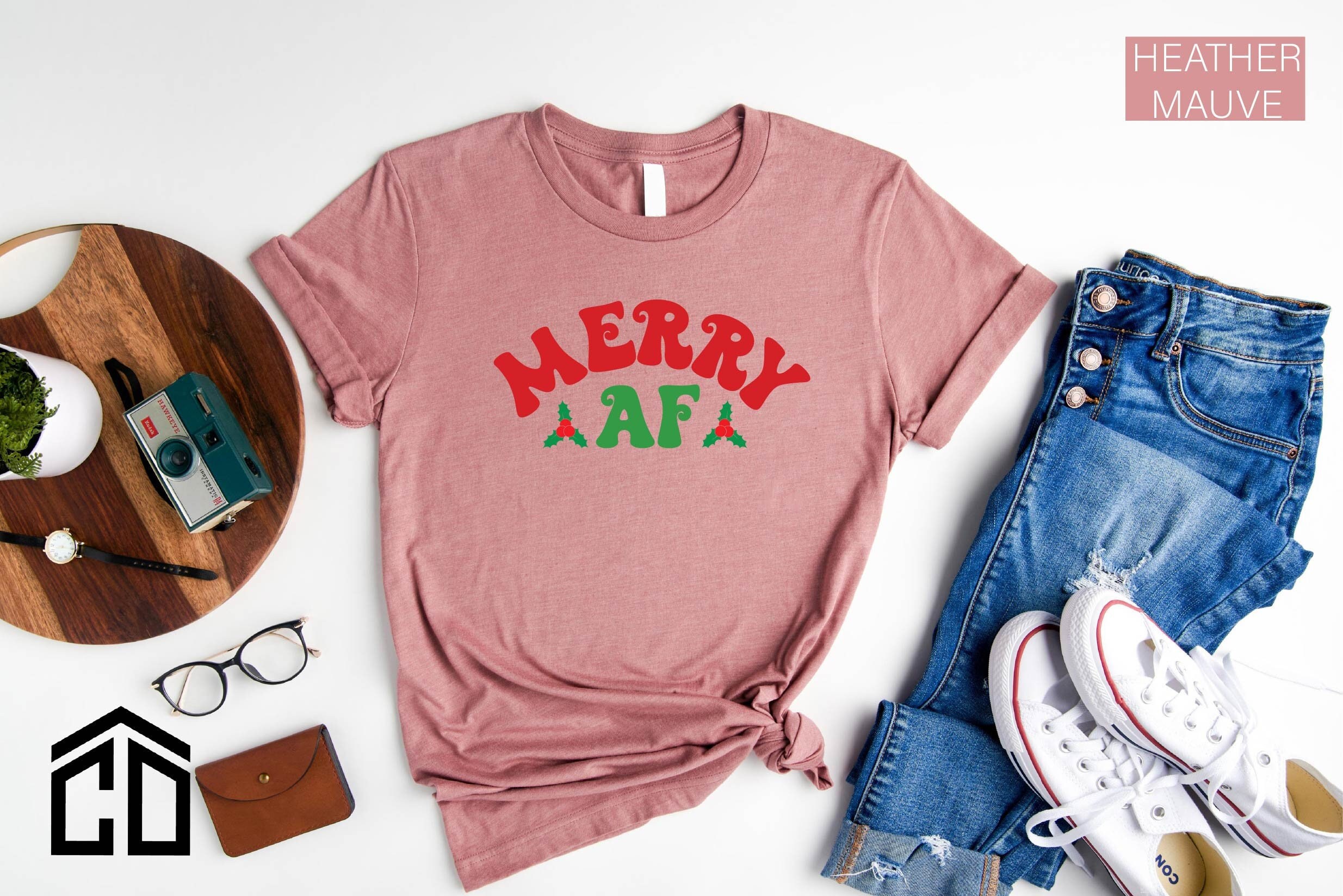 Merry AF Shirt, Christmas Shirt, Funny Christmas Shirt, Ugly | Inspire ...
