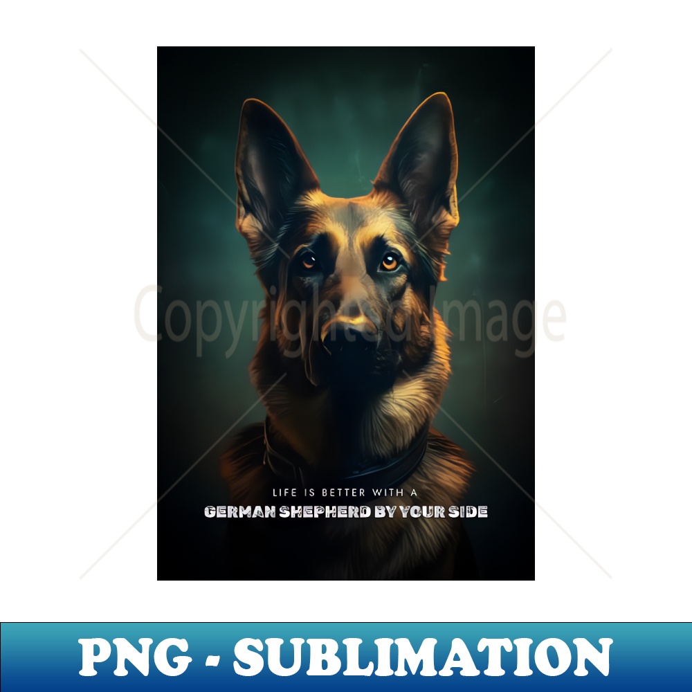German Shepherd - Signature Sublimation PNG File - Unleash Y | Inspire ...