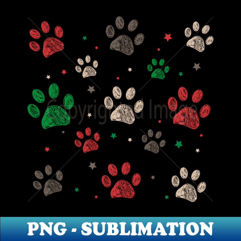 Trace doodle paw prints with stars - High-Resolution PNG Sub - Inspire ...