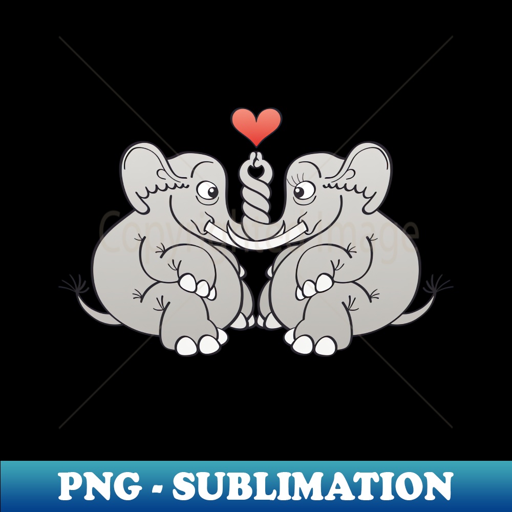 Couple of sweet elephants in love intertwining trunks - Uniq | Inspire ...