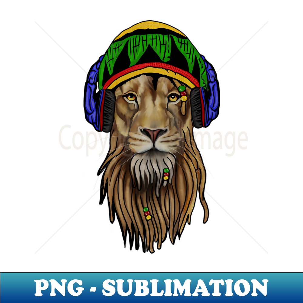 Rasta Lion Reggae Music Jamaican - Trendy Sublimation Digita | Inspire ...