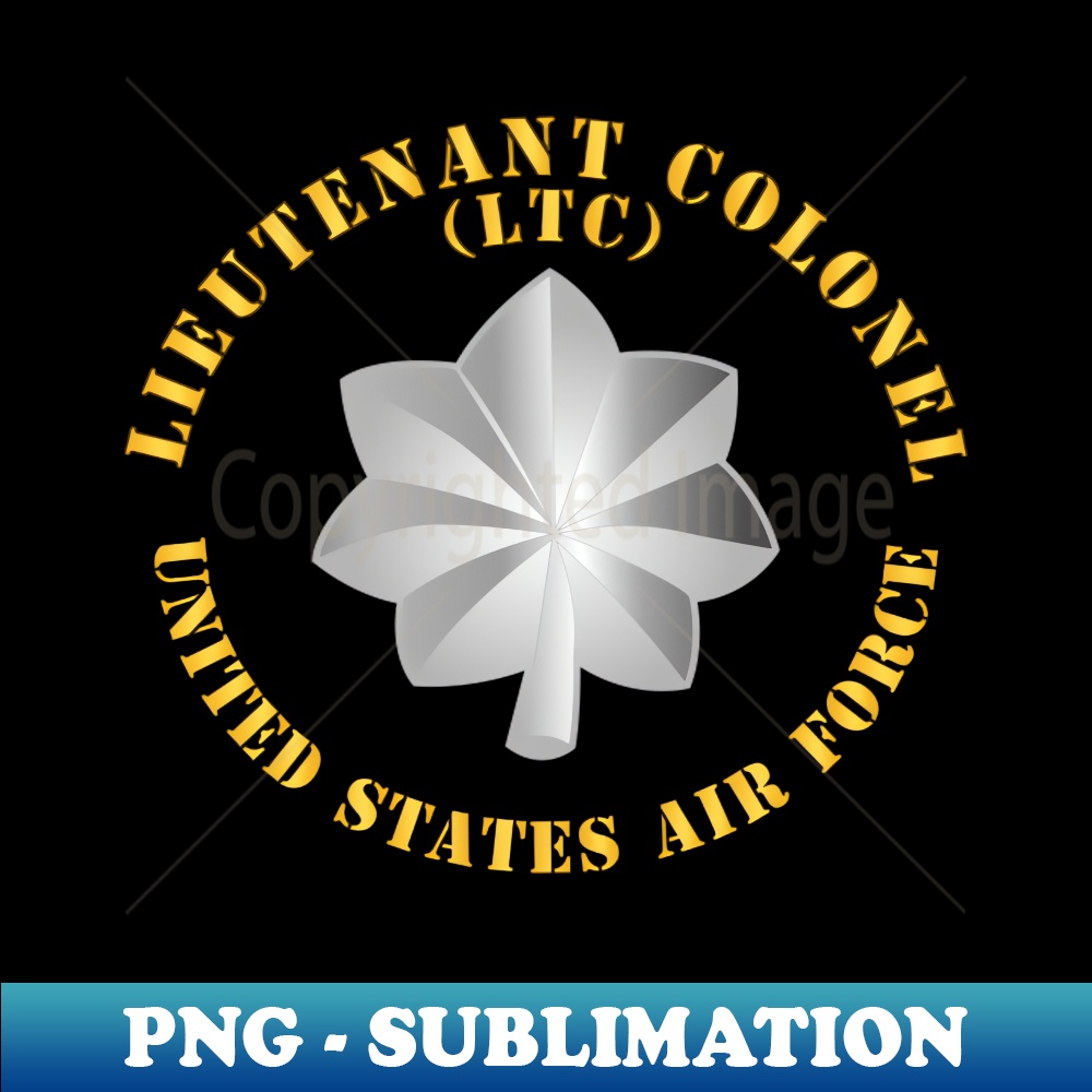 USAF - Lieutenant Colonel - LTC - Premium Sublimation Digita - Inspire ...