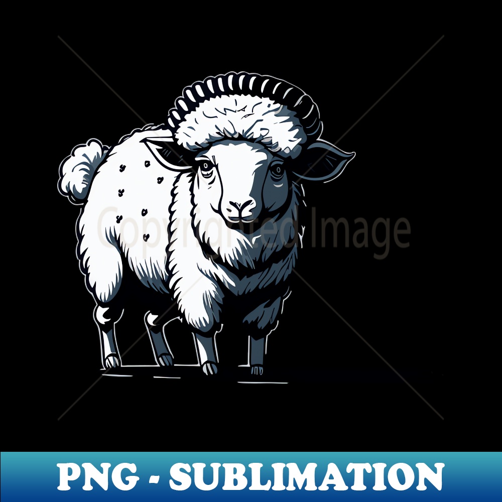 Japanese Manga Sheep with Ram Cute Illustration in White Fur | Inspire ...
