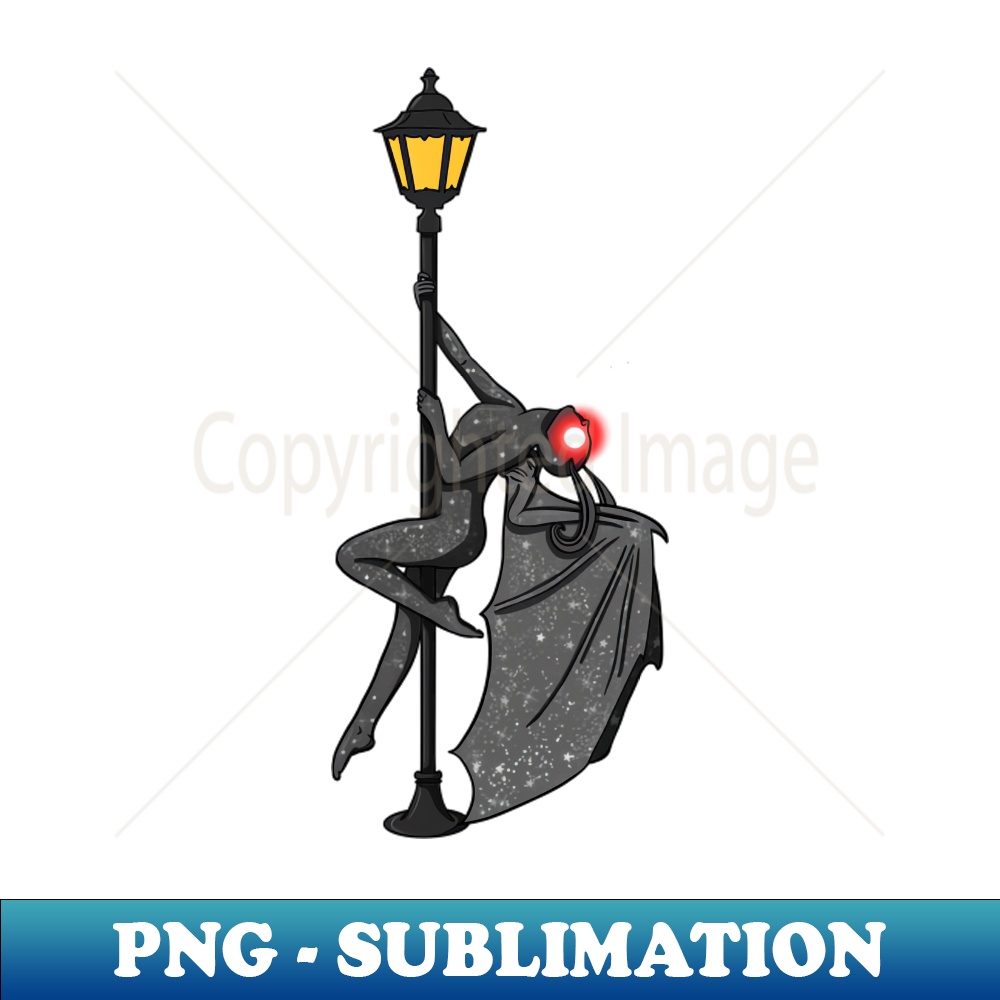 Mothman Pole Dancing on a Street Lamp Funny Cryptid Cryptozo | Inspire ...