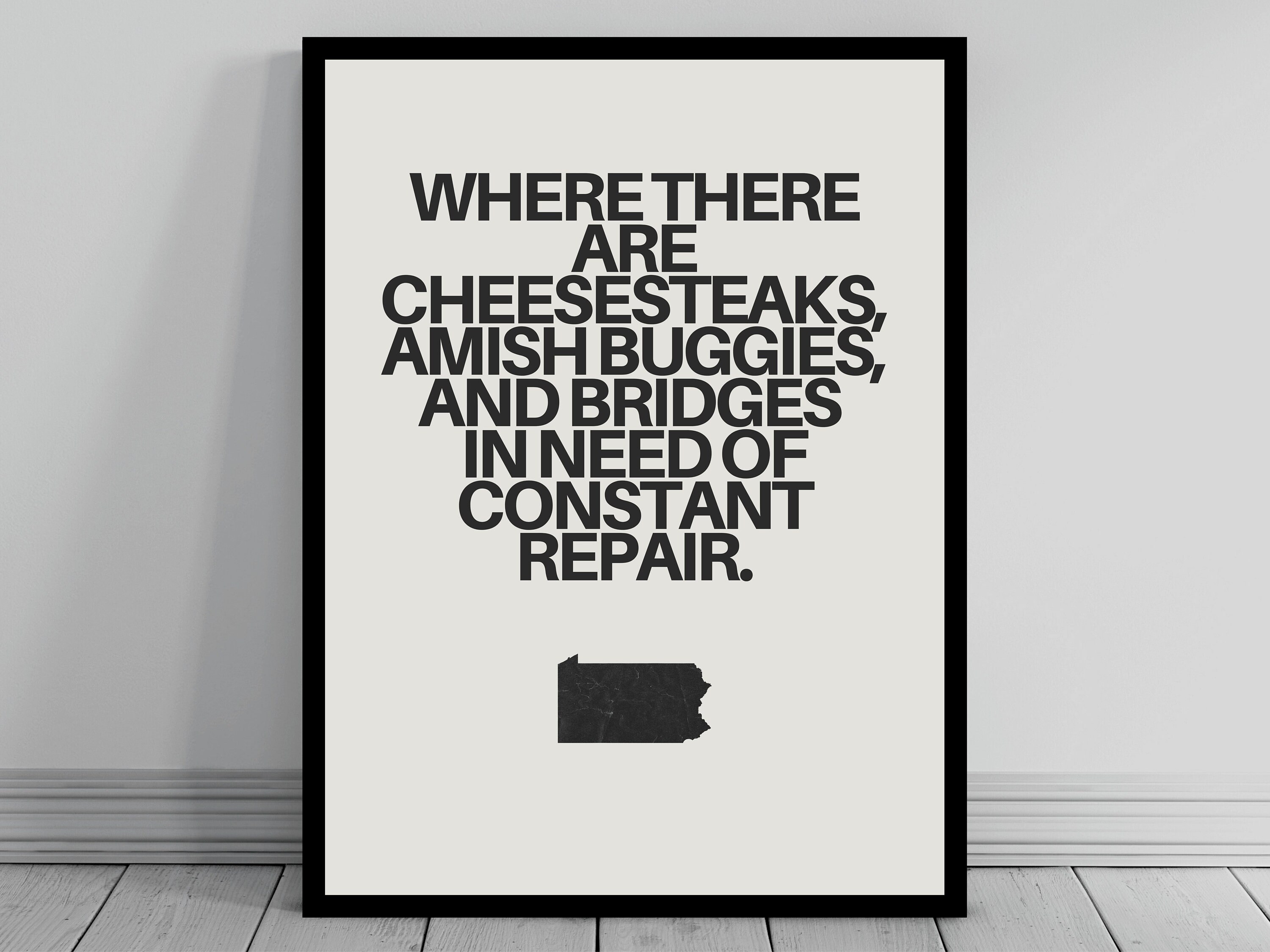 Hilarious Pennsylvania Meme Pennsylvania Poster Minimalist S - Inspire ...