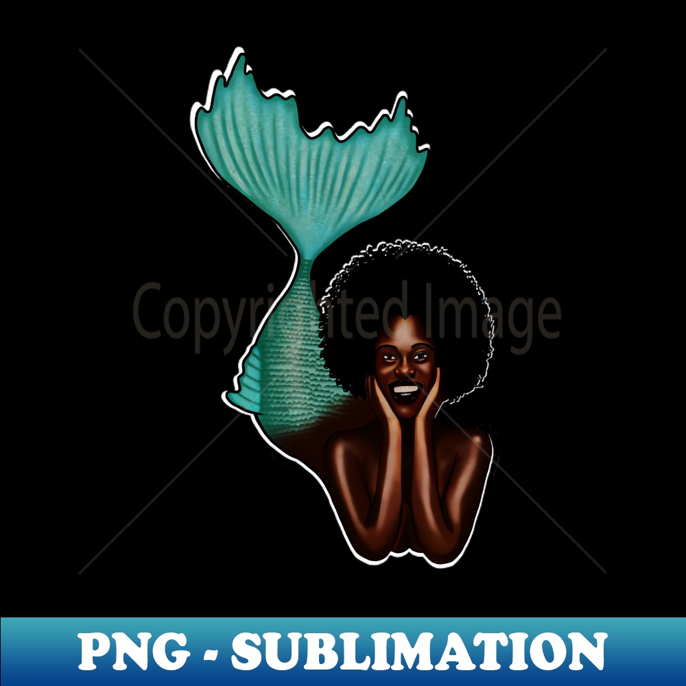 Afro Mermaid African Black Girl Magic - High-Quality PNG Sub | Inspire ...