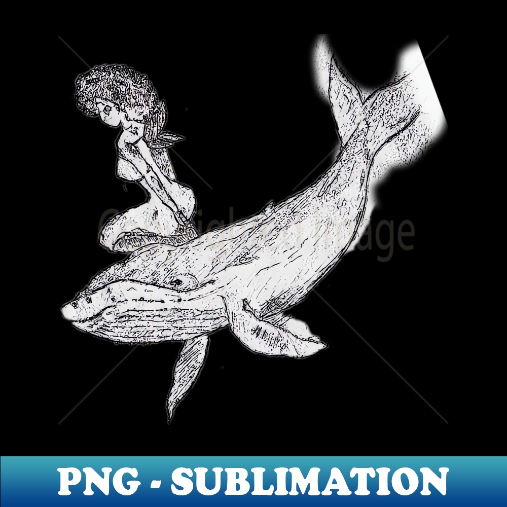 Flying whale carrying a fairy - Professional Sublimation Dig | Inspire ...