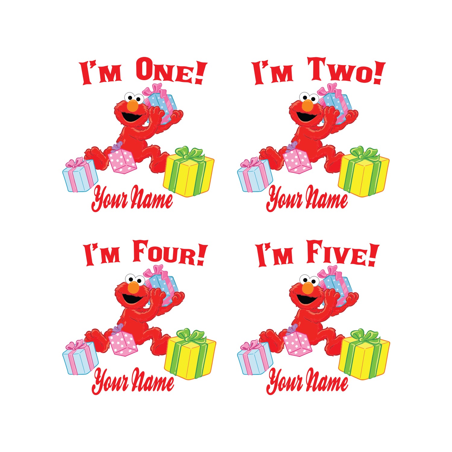 Elmo I Am One Svg, Birthday Svg, Happy Birthday Svg, 1st Bir | Inspire ...
