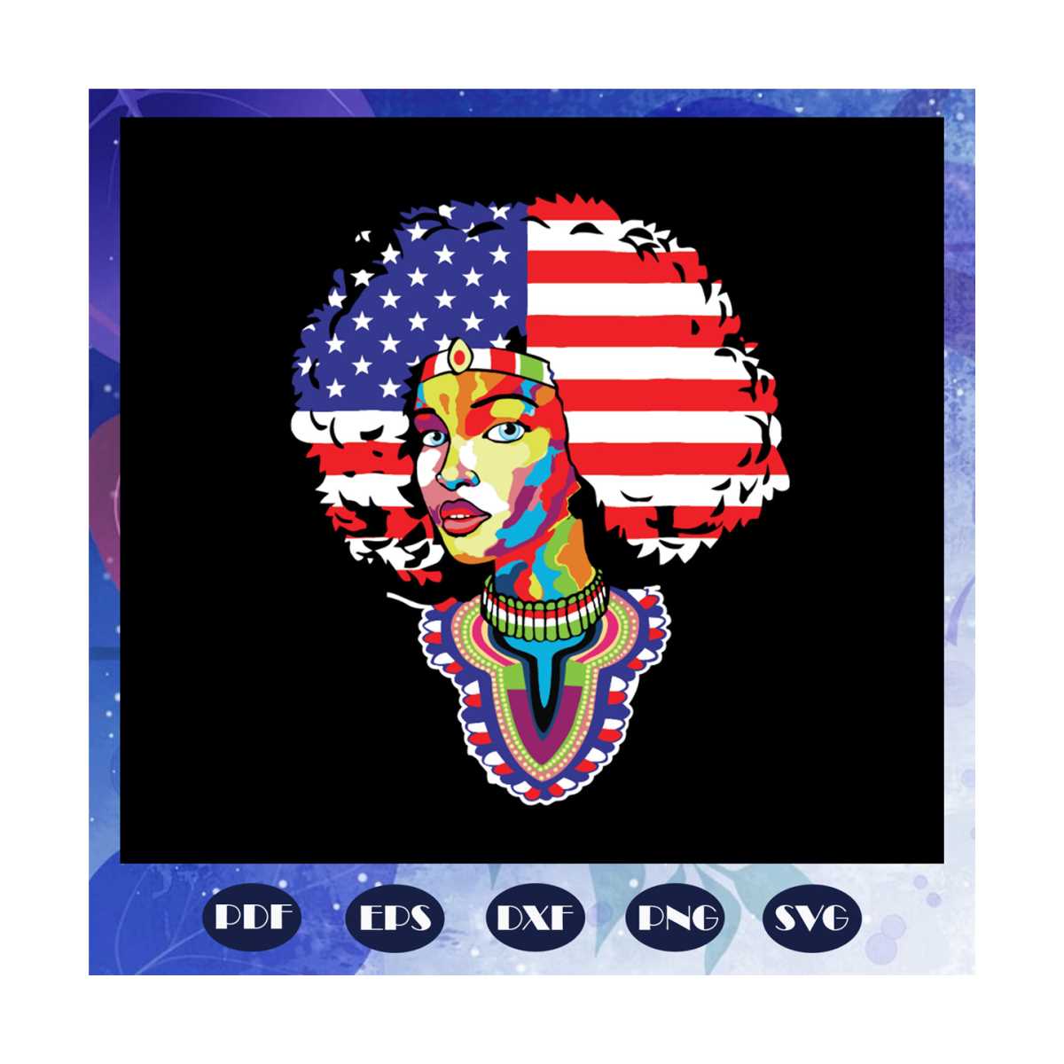 Black women america flag, American Svg, 4th Of July Svg, Fou | Inspire ...