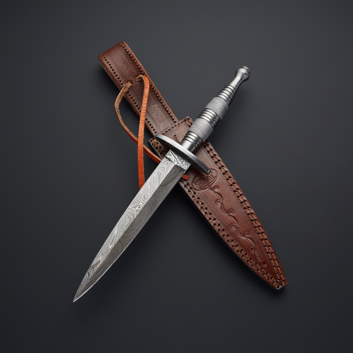 Custom Handmade Damascus Steel Hunting Survival Dagger Knife | Inspire ...