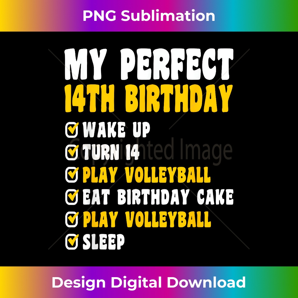 14 Year Old Perfect 14th Birthday Volleyball 14th Birt - Inn | Inspire ...