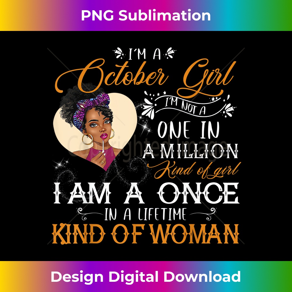 I'm A October Girl Black Women Capricorn Birthday Gif - Luxe | Inspire ...