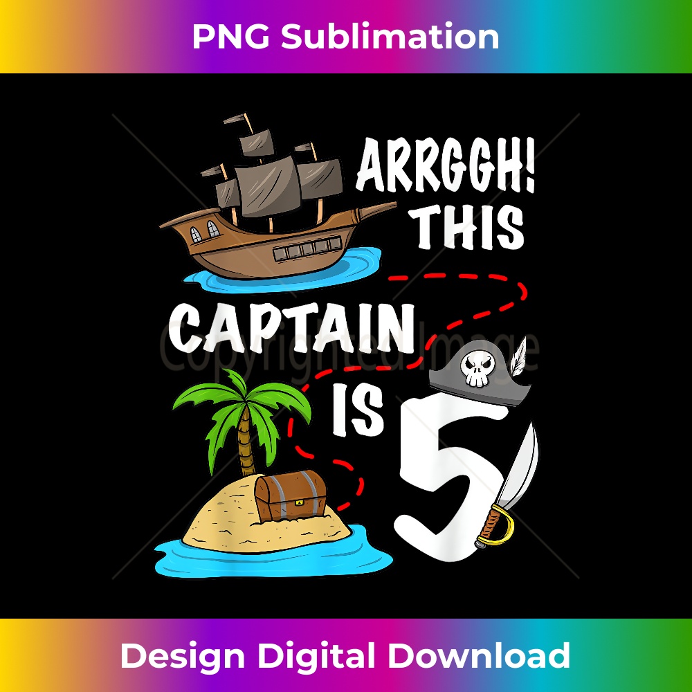 Kids Pirate Ship This Captain Is 5 Pirate Birt - Bespoke Sub | Inspire ...