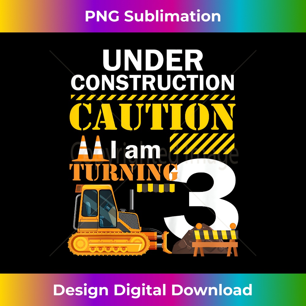 Kids 3rd Birthday Under Construction Caution I am Turni - So | Inspire ...