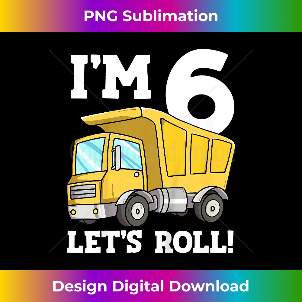 Kids Birthday Boy 6 Six Construction Truck Party 6th Birthd | Inspire ...