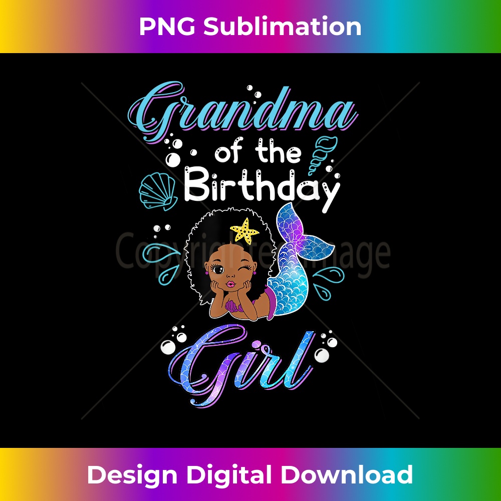 Grandma Of The Birthday Mermaid African American Kids Na - S | Inspire ...