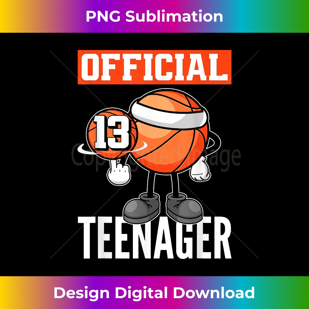 13th Birthday Basketball Player Official 13 Teenag - Bespoke | Inspire ...