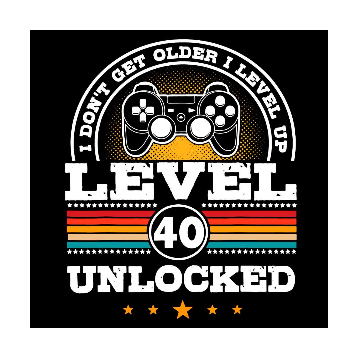 I Dont Get Older I Level Up 40 Unlocked Svg, Birthday Svg, 4 | Inspire ...