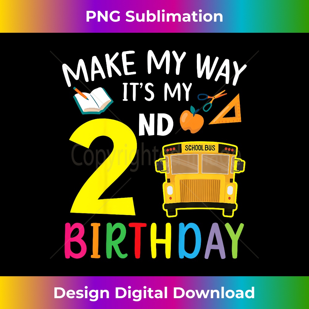 Kids Make Way It's My 2nd Birthday School Bus Theme 2 Years | Inspire ...