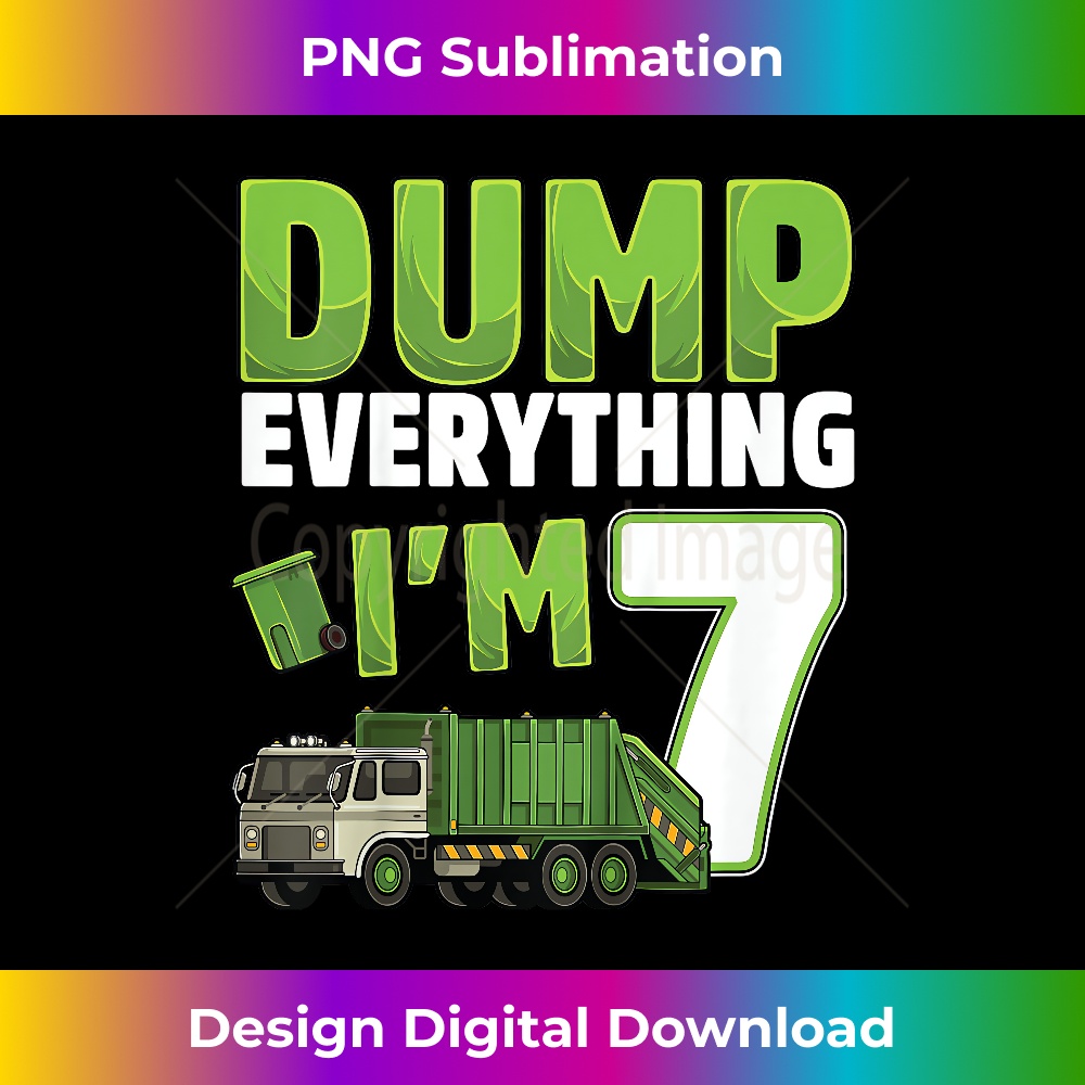 Kids Recycling Trash 7 Year Old Garbage Truck 7th Birthday - - Inspire ...