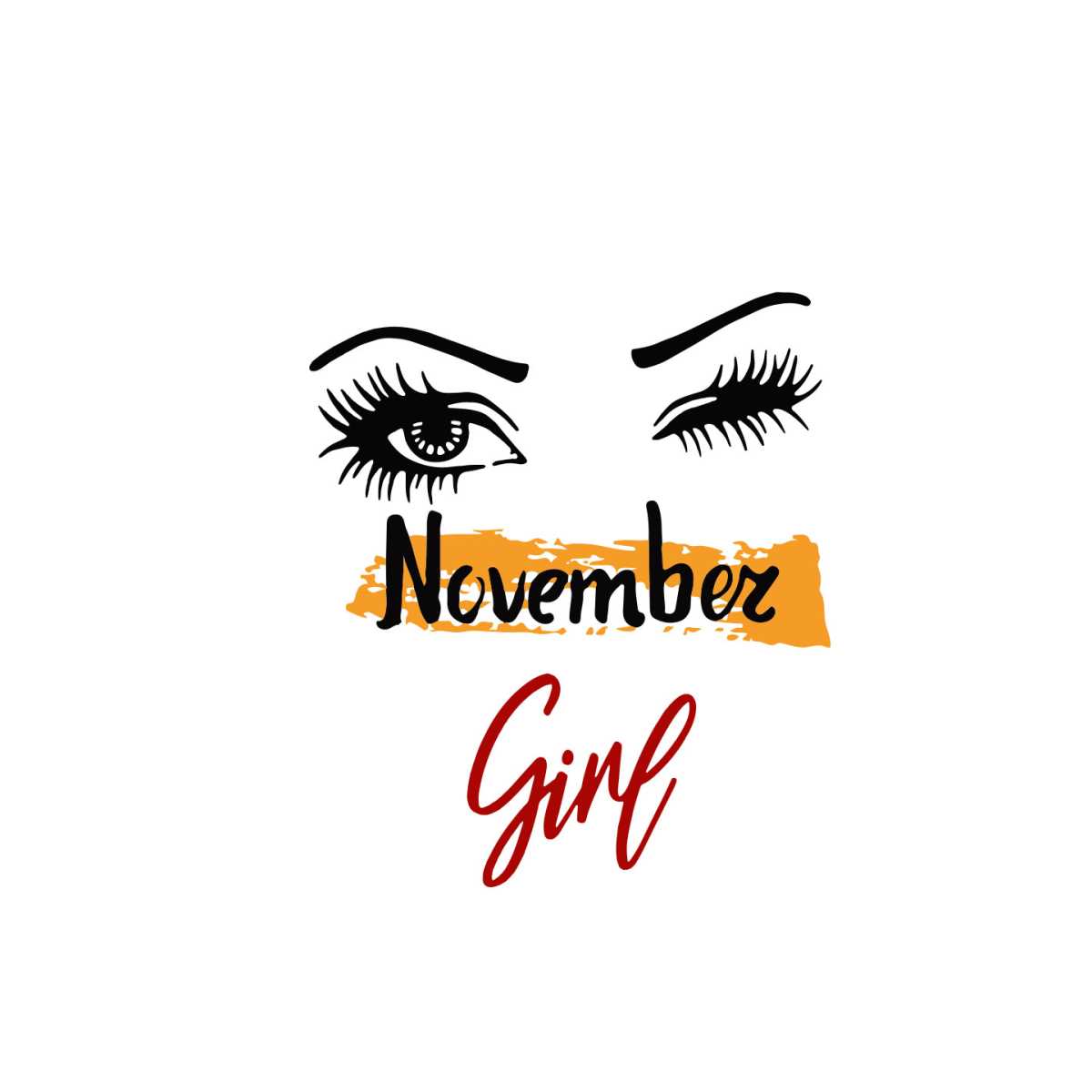 November Girl Face Svg, Birthday Svg, Girl Eyes Svg, Novembe - Inspire ...
