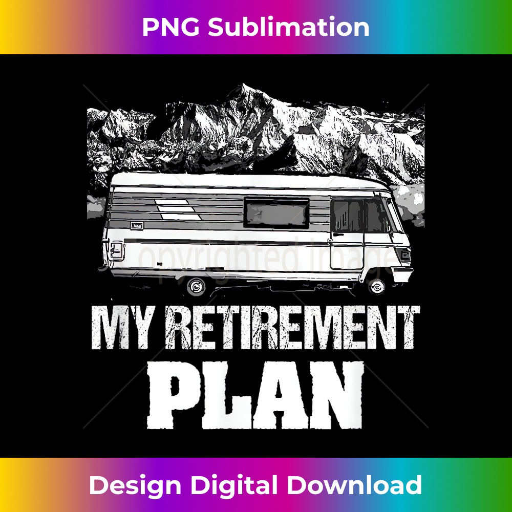 Retirement Plan Camping RV Distressed T-Shirt Retiring Gi - | Inspire ...