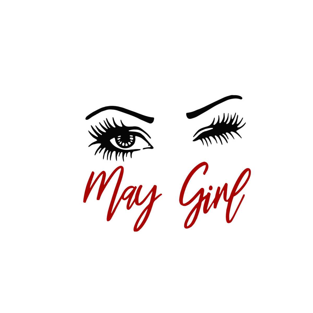 May Girl Face Svg, Birthday Svg, Girl Eyes Svg, May Svg, Gir | Inspire ...