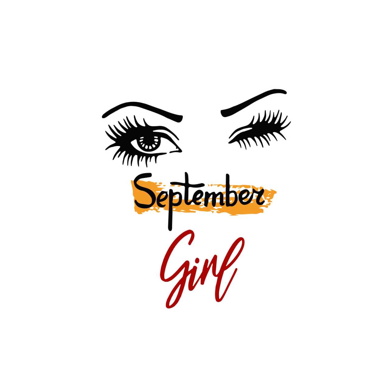 September Girl Face Svg, Birthday Svg, Girl Eyes Svg, Septem | Inspire ...