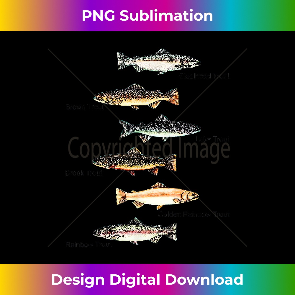 Types of Trout Fish Species Collection Fis - Luxe Sublimatio - Inspire ...
