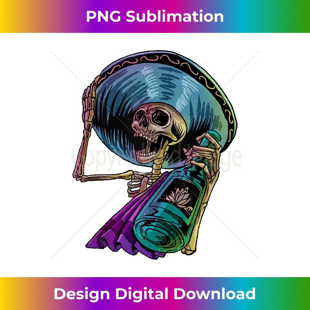Mexican Skull Tequila Bandito Cool Skeleton Charro Gift Idea | Inspire ...