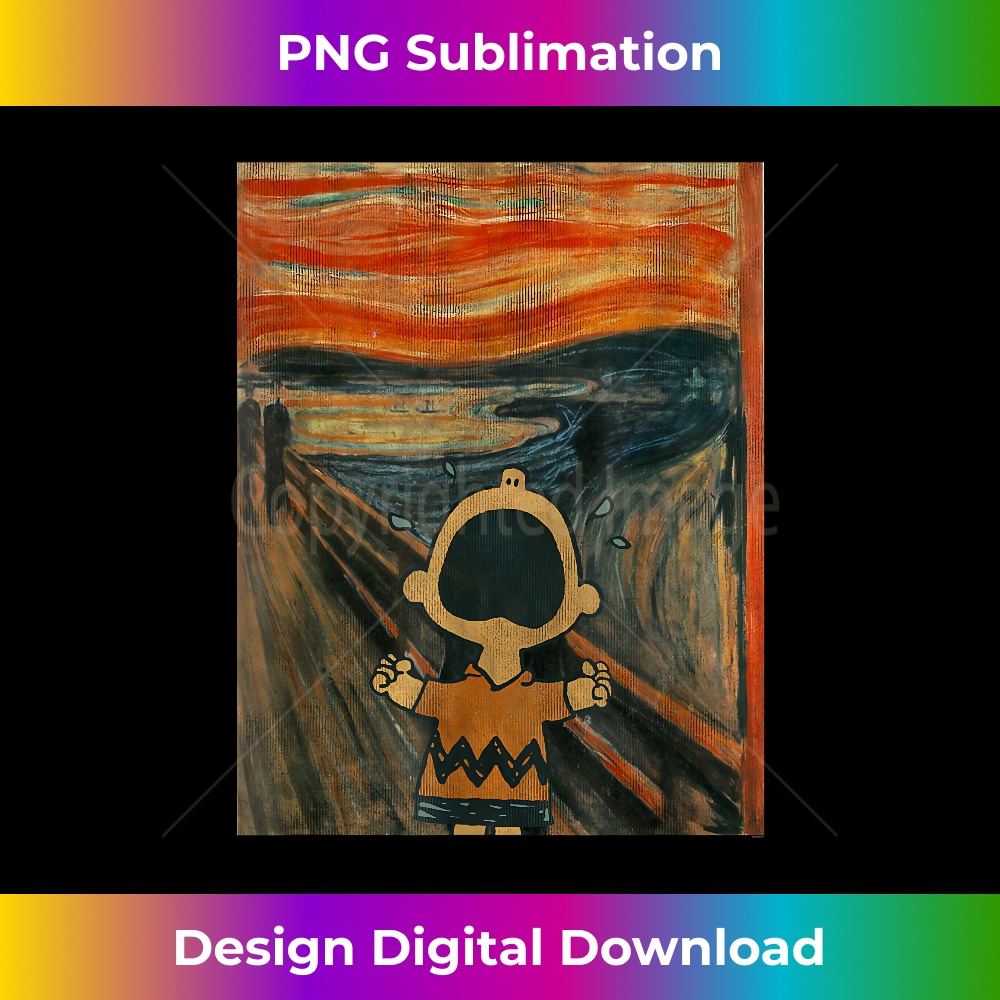 Peanuts Charlie Brown Scream A - Classic Sublimation PNG Fil | Inspire ...