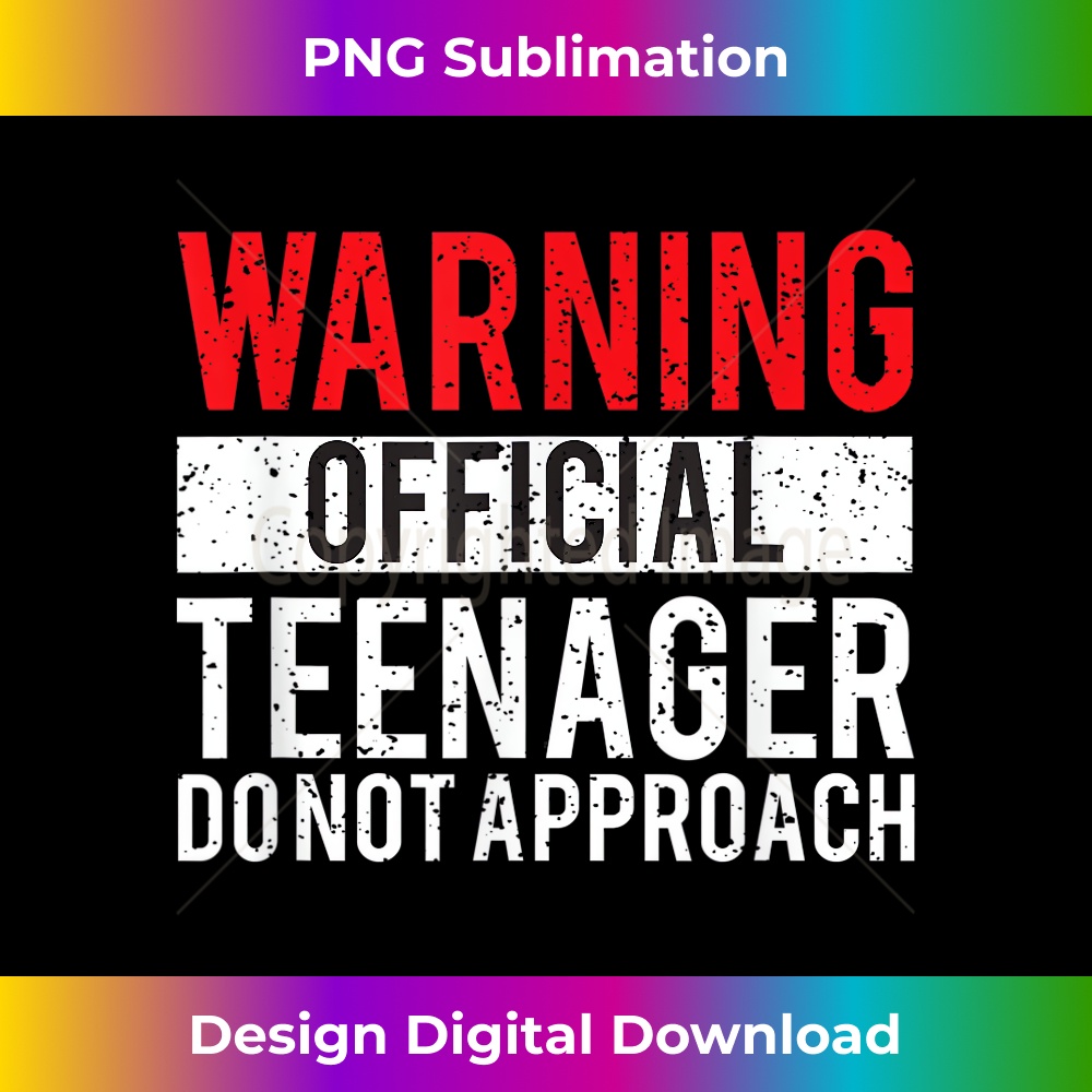 Warning Official Teenager Do Not Approach Shirt 13 Birt - De | Inspire ...