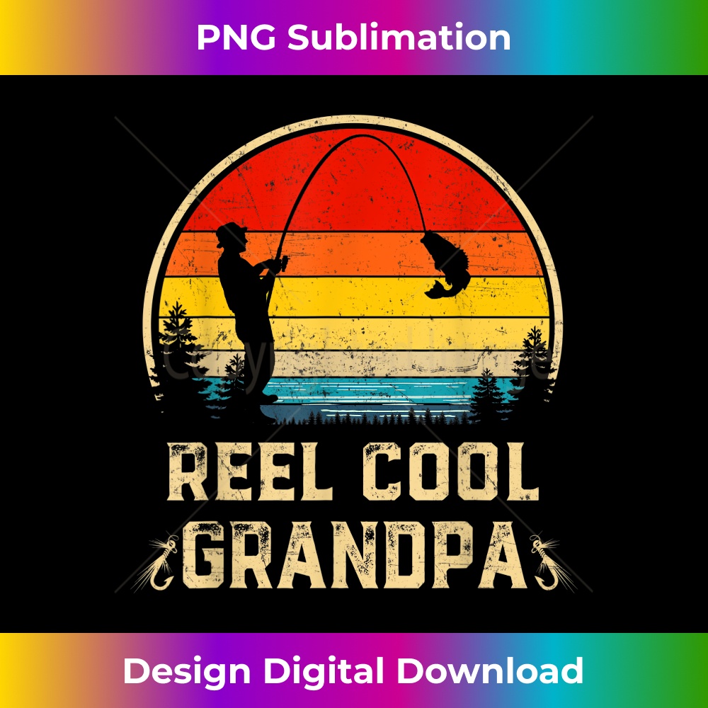 Mens Vintage Reel Cool Grandpa Fish Fishing Father's Day - S | Inspire ...