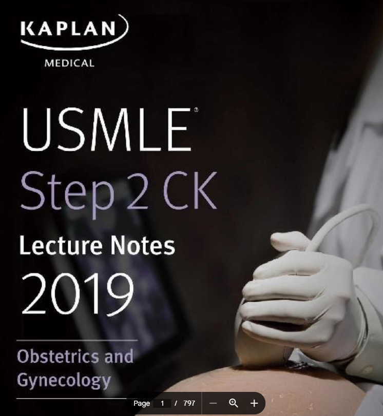 Clinical Obstetrics/Gynecology Review 2019 : For USMLE Step | Inspire ...