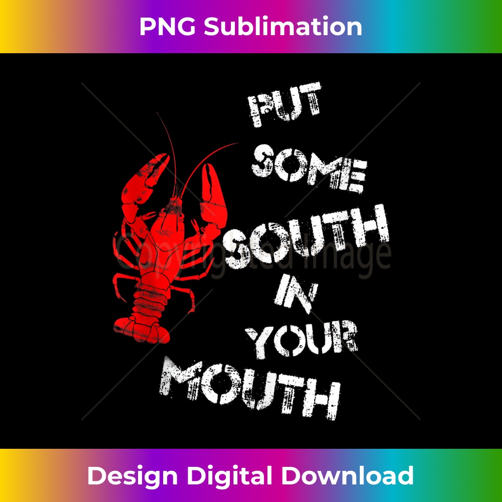 Vintage Distressed Put Some South In Your Mouth Crawfish Tan | Inspire ...