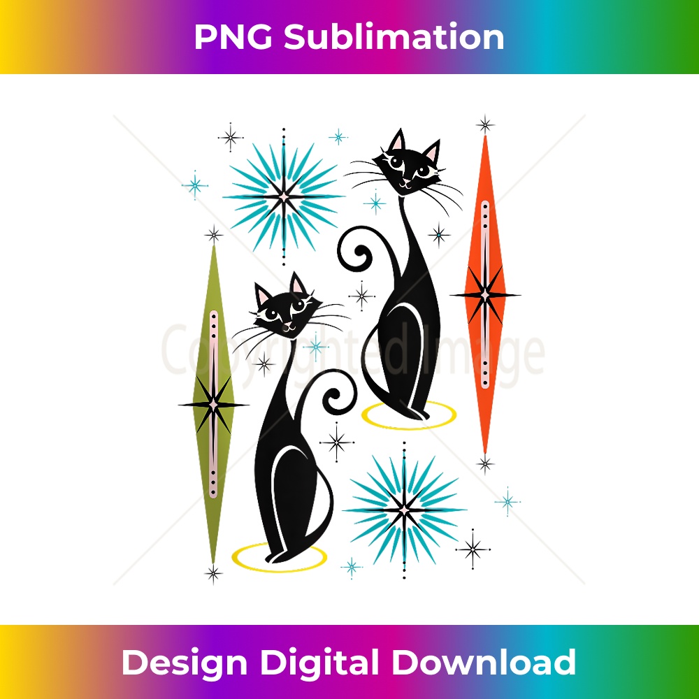 Mid-Century Modern Atomic Cats 50s 60s Style Tank T - Innova - Inspire ...