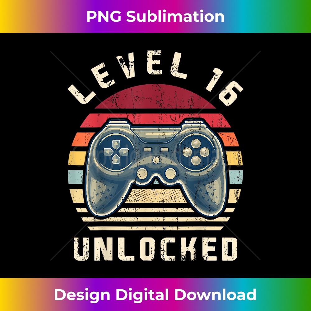 Level 16 Unlocked Retro Video Game 16th Birthday Gamer Gi - | Inspire ...