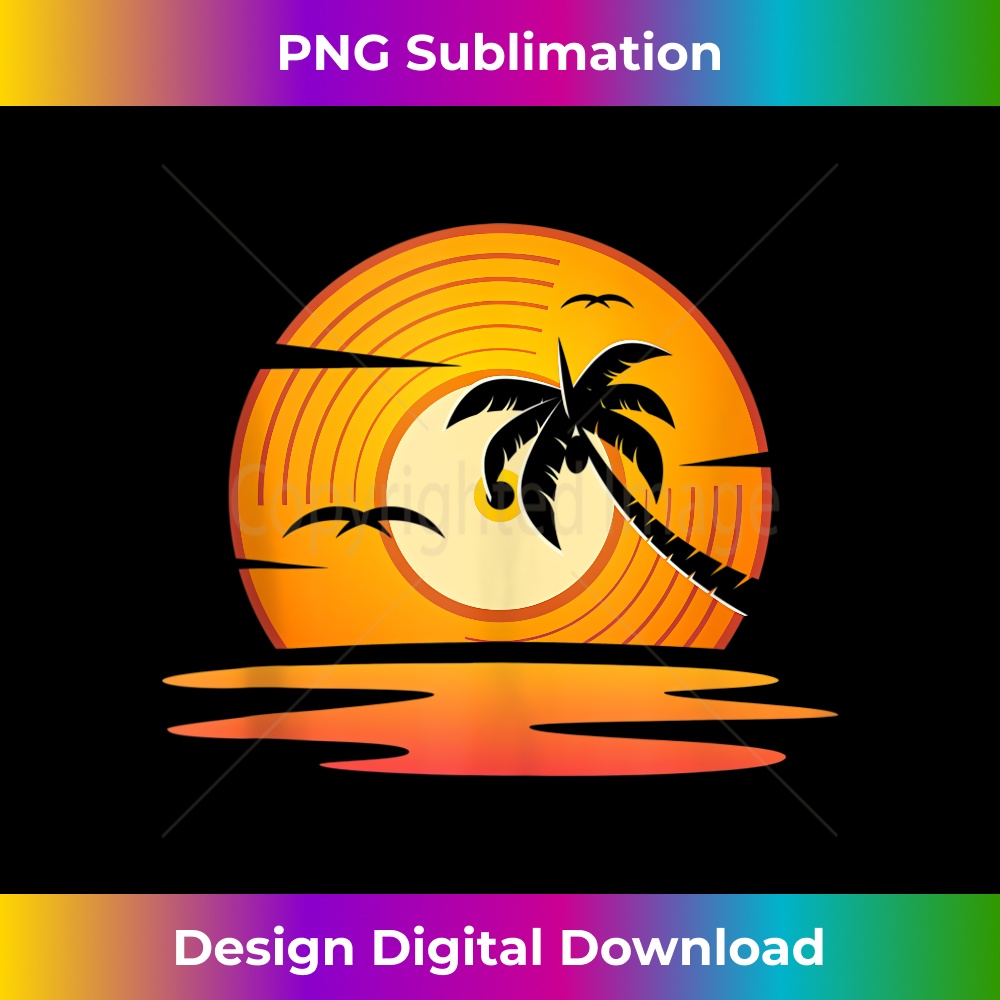 Retro Vinyl Record Sunset Vintage LP Records Tank T - Crafte | Inspire ...