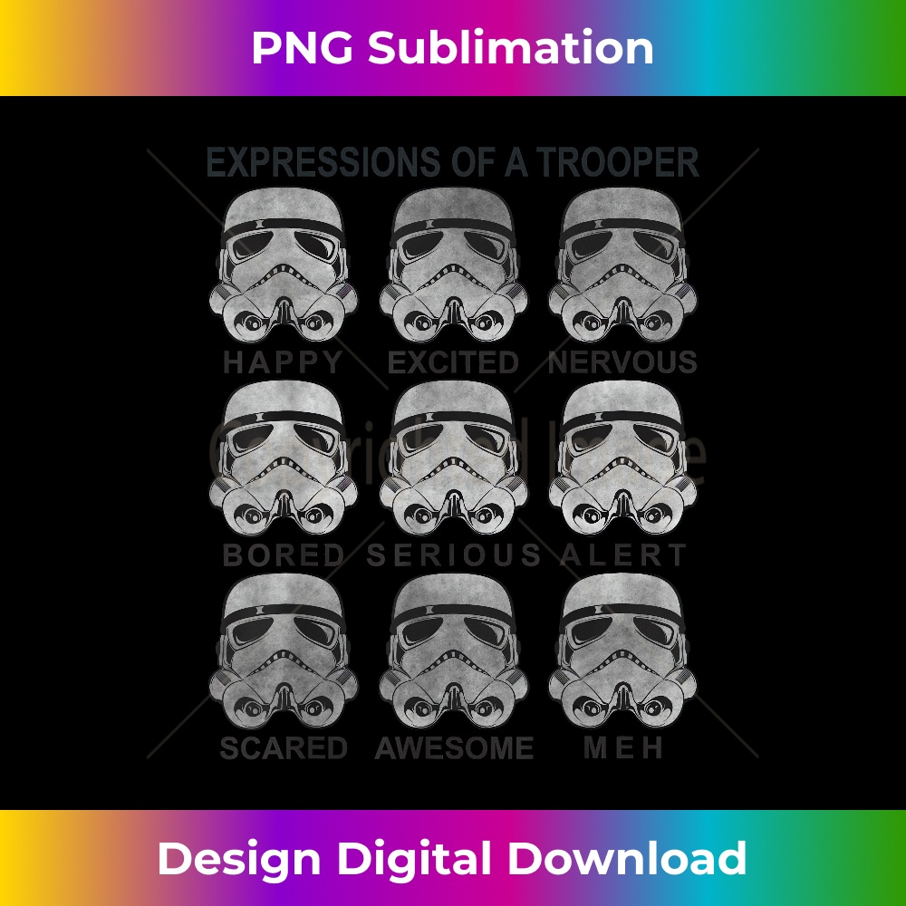 Star Wars Stormtrooper Facial Expressions Graphic T-S - Besp | Inspire ...
