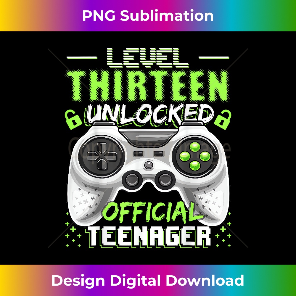 Level 13 Unlocked Official Teenager Video Game 13th Birthd - | Inspire ...