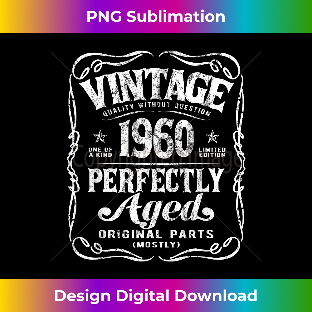 Vintage Made in 1960 Classic 63rd Birt - Innovative PNG Subl | Inspire ...